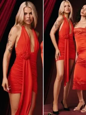 Mistress Rocks | Dresses | New Mistress Rocks Halter Dress Cranberry ...
